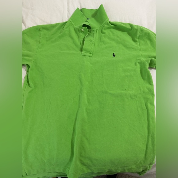 Shirts | Ralph Lauren Lime Green Polo Sized Medium | Poshmark